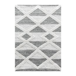 Ayyildiz Modern Designer Elegante Teppich, Hoch-Tief Effekt 3D Boho Teppich, Pflegeleicht