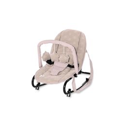 Lorelli Babywippe Eliza Luxe verstellbare Rückenlehne, Spielbogen, Tragegriffe beige