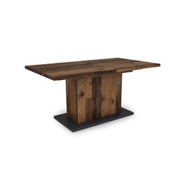 ByLiving Esstisch ATHEN, Breite 160 cm, mit Auszug 200 cm, Old Wood/anthrazit