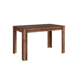 ByLiving Esstisch NORI, Breite 140 cm, Old Wood (Altholz-Optik)/anthrazit