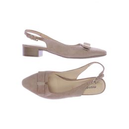 Manguun Damen Sandale, beige, Gr. 36