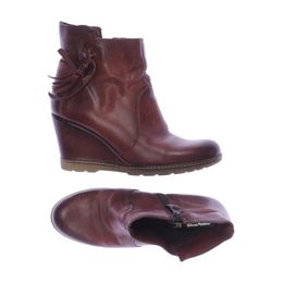 Mjus Damen Stiefelette, bordeaux, Gr. 38