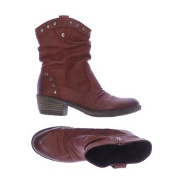 Rieker Damen Stiefelette, rot, Gr. 36