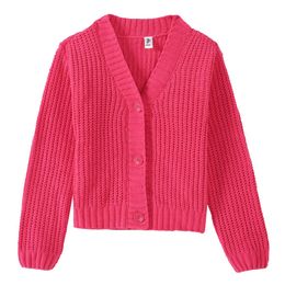 Yigga Mädchen Strickjacke aus weicher Chenille