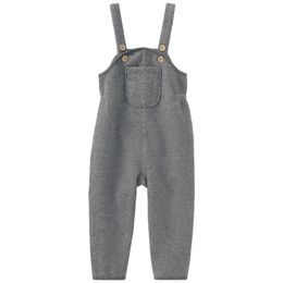 Topomini Baby Wollwalk-Latzhose mit Umschlagbündchen