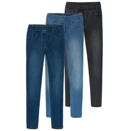 Yigga 3 Mädchen Jeggings mit Stretch-Bund