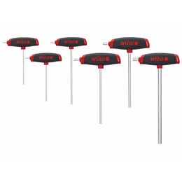 wiha Stiftschl&uuml;ssel-Set mit Quergriff, 45620, ComfortGrip, mit Seitenabtrieb, 6-tlg.
