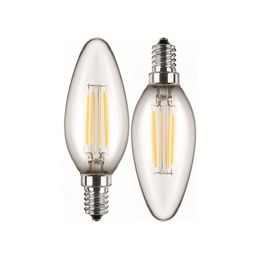 Blulaxa LED-Lampe 49060 Kerze, E14, EEK: F, 4,5 W, 470 lm, 2700 K, 2 St&uuml;ck