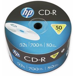 HP CD-R 80Min, 700MB, 52x, Bulk Pack, 50 CDs, Silver Surface
