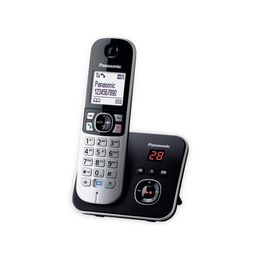 Panasonic DECT-Telefon KX-TG6821GB, mit AB, schwarz