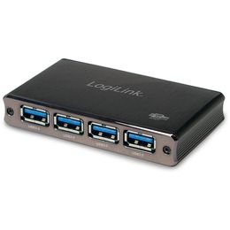 Logilink USB3.0-Hub UA0282, 4-Port, Aluminium