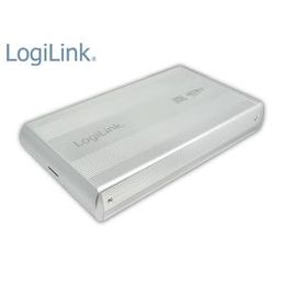 Logilink 8,9 cm (3,5") Festplatten-Geh&auml;use, USB 3.0 zu SATA, silber