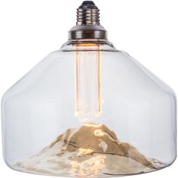 ENOVALITE LED-Filament-Lampe Mountian eckig, E27, 3,5W, 120lm, 1800K