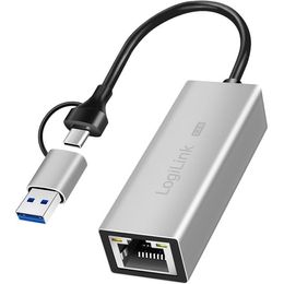 Logilink Netzwerkadapter UA0422 USB-A/-C 2,5G