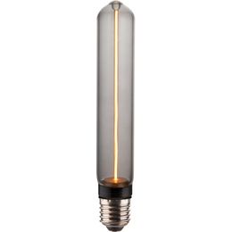 LUXULA LED-Filament-Lampe, Tube Line Smoke, E27, 2W, 40lm, 1800K