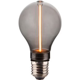 LUXULA LED-Filament-Lampe, Line Smoke, E27, 2W, 40lm, 1800K