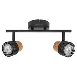 LEDVANCE LED-Deckenleuchte, 4058075828681, 2 x GU10, 6,8W, 460lm, 2700K, schwarz