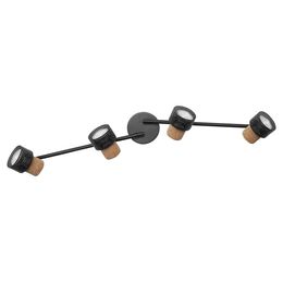 LEDVANCE LED-Deckenleuchte 4058075828742, 4 x GU10, 13,6W, 920lm, 2700K, schwarz