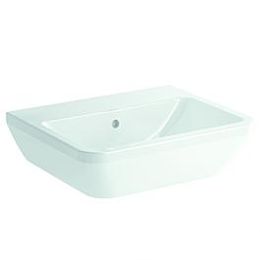 Vitra Integra Waschtisch 7049L003-0012 55 x 45 cm, weiß, mit Überlauf/ohne Hahnloch