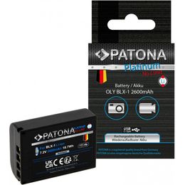Patona Platinum Akku mit USB-C Input Olympus BLX-1