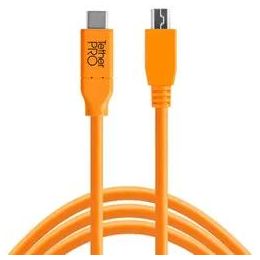 TETHER TOOLS TetherPro USB-C zu 2.0 Mini-B 5-Pin 4,6m Orange