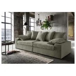 Big-Sofa Inosign "Sassari" Sofas Gr. B/H/T: 250cm x 76cm x 103cm, Struktur, Big-Sofa 2-Sitzer-2-Sitzer, grün