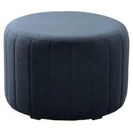 Pouf Fink "Helen", blau, B:60cm H:43cm T:60cm, Poufs, mit seitlichen Nähten