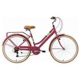 Cityrad Bikestar Fahrräder Gr. 41cm, 26 Zoll (66,04cm), lila für Damen, Kettenschaltung