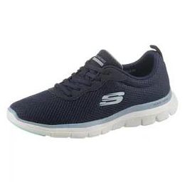 Sneaker Skechers "FLEX APPEAL 4.0 BRILLINAT VIEW" Gr. 36, blau (navy) Damen Schuhe mit Air Cooled Memory Foam, Freizeitschuh, Halbschuh, Schnürschuh