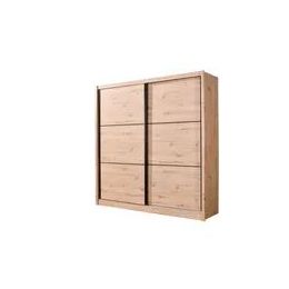 Schwebetürenschrank Inosign "Navara Kleiderschrank Wäscheschrank" Schränke Gr. B/H/T: 213,5 cm x 215,5 cm x 61 cm, 213,5 ohne Spiegel, 2 St., Komplettausführung, braun (artisan eiche) in 3 Breiten, mit kompletter Innenausstattung, FSC-zertifiziert