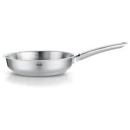 Bratpfanne Fissler "Fissler Pure Collection Pfanne 20cm", silber (silberfarben), B:26,5cm H:10cm L:45cm Ø:24cm, Pfannen, Superthermic Boden, backofengeeignet (bis 230C), Made in Germany