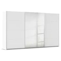 Schwebetürenschrank Rauch "Kleiderschrank Schrank Garderobe AGORDO mit Dekor- oder Hochglanzfront" Schränke Gr. B/H/T: 360cm x 210cm x 62cm, 3 St., weiß (alpinweiß) durchdachte Innenausstattung, in 4 Breiten und 2 Höhen MADE IN GERMANY