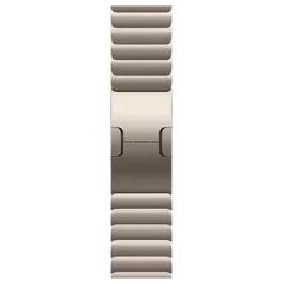 Apple Smartwatch-Armband "Gliederarmband" Uhrenarmbänder Gr. 15-20 cm, beige (natur)