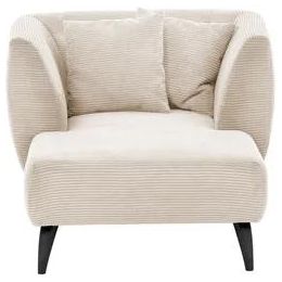 Loveseat Inosign "Colori" Sessel Gr. Cord, Loveseat, B/H/T: 108cm x 84cm x 155cm, beige