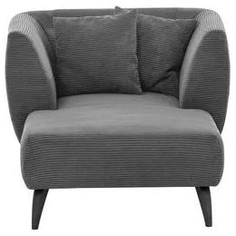 Loveseat Inosign "Colori" Sessel Gr. Cord, Loveseat, B/H/T: 108cm x 84cm x 155cm, grau