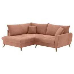 Ecksofa MR. COUCH "Blackburn II, L-Form", braun (novaclean avanti 9 ginger), B:230cm H:71cm T:190cm, Novaclean Avanti (100% Polyester), Sofas, Mit Kaltschaumpolsterung bis 140 kg belastbar