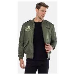 Cipo & Baxx Bomberjacke CIPO & BAXX "Jacke" Gr. M, grün Herren Jacken in Regular-Fit, CM-133