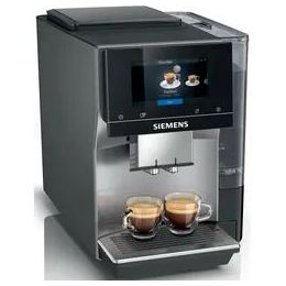 Siemens Kaffeevollautomat "EQ700 classic TP715D01, Cold Brew, intuitives 5" TFT-Display, App" Kaffeevollautomaten aromaSelect, 10 Favoriten, autom. Dampfreinigung, morning haze grau