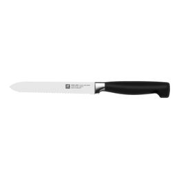 Zwilling **** VIER STERNE Universalmesser 13 cm, Wellenschliff