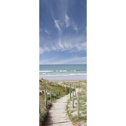 Euroart Glasbild Beach Walk VI 30x80