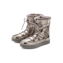 Lascana Winterboots grau Gr. 40 für Damen. Mit Glitzerdetails