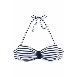 Venice Beach Bandeau-Bikini-Top 'Summer' mehrfarbig Gr. 34 Cup C/D. Mit Seitlichen Stäbchen Und Ohne Bügel