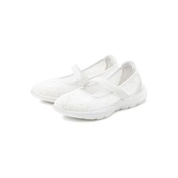 Lascana Slipper weiß Gr. 35 für Damen. Mit Spitze