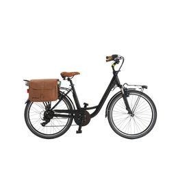 MBM Elektro-Citybike MONOTUBO CLASSIC Lady 26 Zoll, NERO POLV.CAFFE