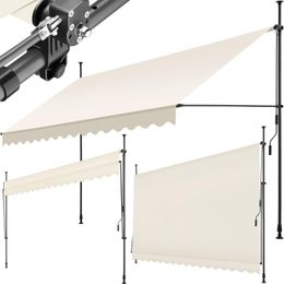 TecTake&reg; Klemmmarkise, mit Handkurbel, h&ouml;henverstellbar 211 - 304 cm, einfache Montage
