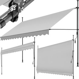 TecTake&reg; Klemmmarkise, mit Handkurbel, h&ouml;henverstellbar 211 - 304 cm, einfache Montage