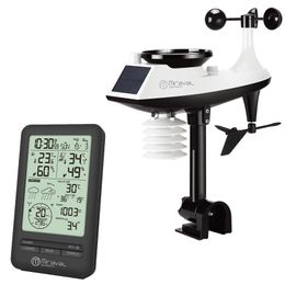 Miraval Miraval Profi Funk-Wetterstation mit Wetterhahn Hygrometer Windgeschwindigkeit Temperatur