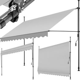 TecTake&reg; Klemmmarkise, mit Handkurbel, h&ouml;henverstellbar 211 - 304 cm, einfache Montage