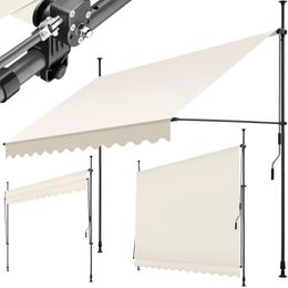 TecTake&reg; Klemmmarkise, mit Handkurbel, h&ouml;henverstellbar 211 - 304 cm, einfache Montage
