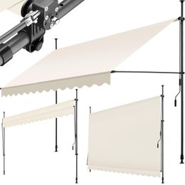 TecTake&reg; Klemmmarkise, mit Handkurbel, h&ouml;henverstellbar 211 - 304 cm, einfache Montage